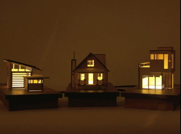 Miniature Homes Creatively Attached to Lighting Designs: House-Lamp [Video]