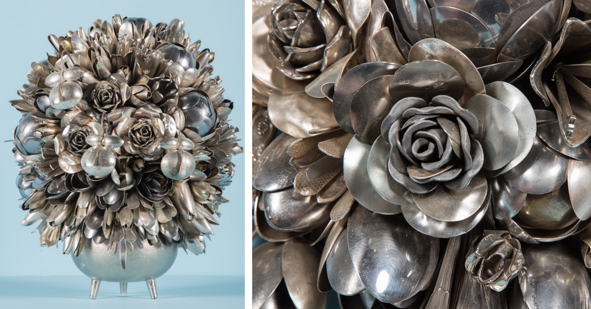 Artist Turns Old Silverware into Blooming Flower Bouquets | Home Design ...